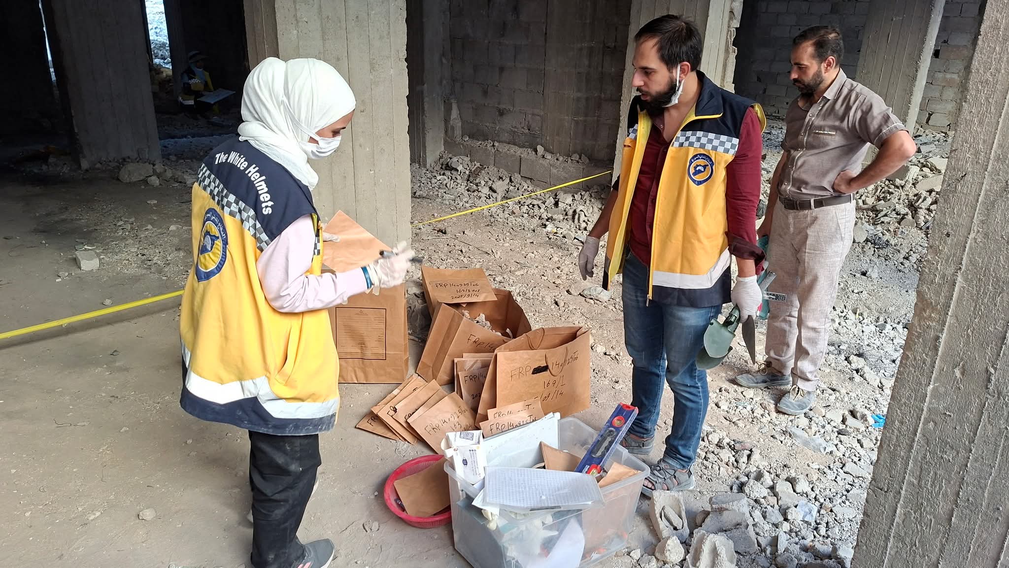 The remains of five people were found in the Tadamon neighborhood of ...